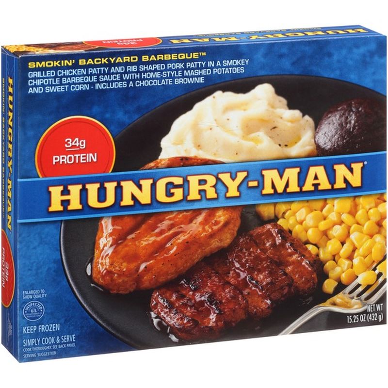 Hungry-Man Smokin Backyard Barbeque Frozen Dinner (15.25 oz) - Instacart