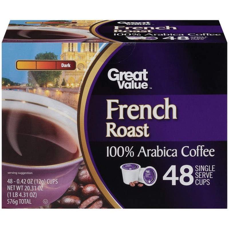 Great Value French Roast Dark 100% Arabica Coffee (0.42 oz) - Instacart