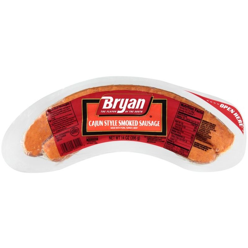 Bryan Cajun Style Smoked Sausage, 14 oz. (14 oz) - Instacart