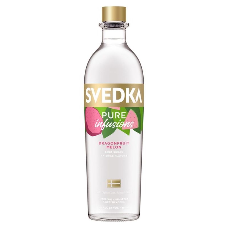 SVEDKA Pure Infusions Dragonfruit Melon Flavored Vodka (750 ml) - Instacart