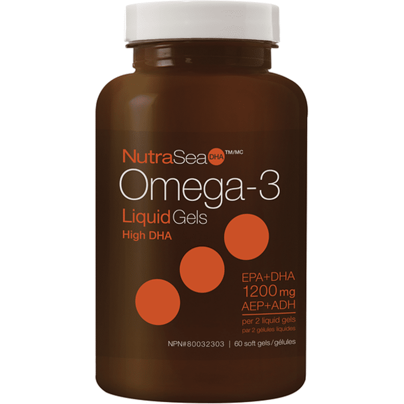 Nature's Way NutraSea® Omega-3 DHA Liquid Gels, Fresh Mint (60 each ...