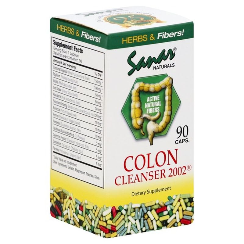 Sanar Naturals Colon Cleanser 2002, Capsules (90 each) - Instacart