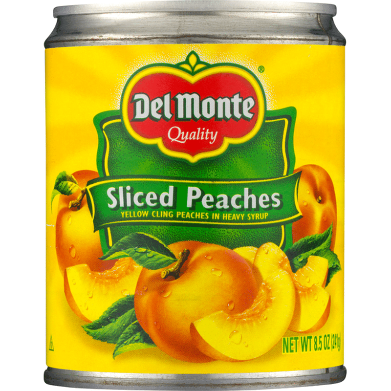 Del Monte Peaches, Sliced (8.5 oz) - Instacart