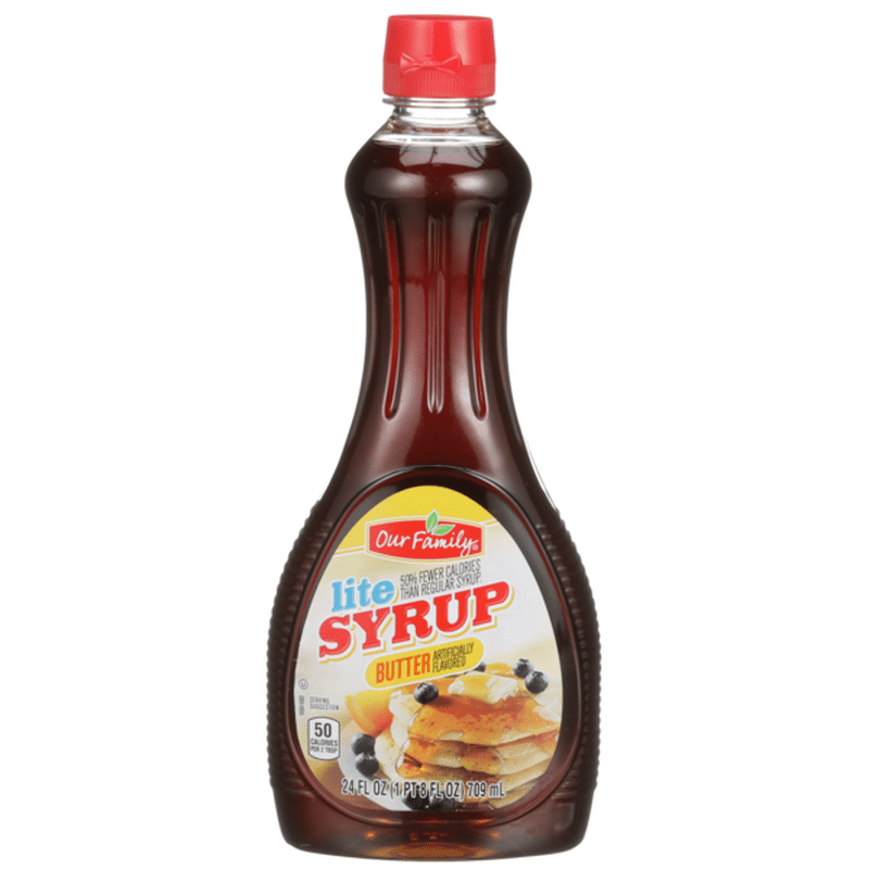 Our Family Butter Flavored Lite Syrup (24 fl oz) - Instacart