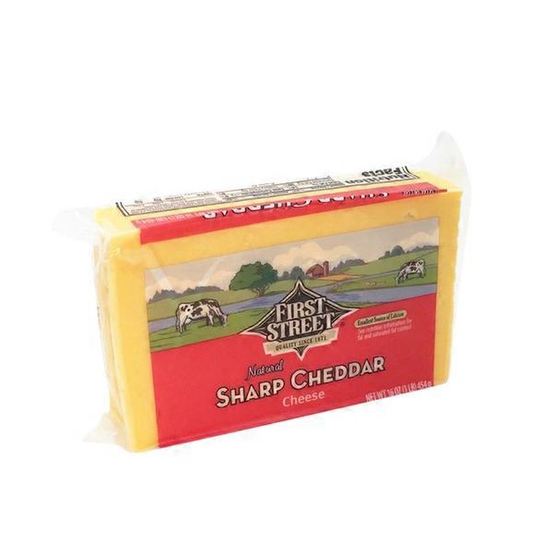 First Street Sharp Cheddar Cheese (16 oz) Delivery or Pickup Near Me ...