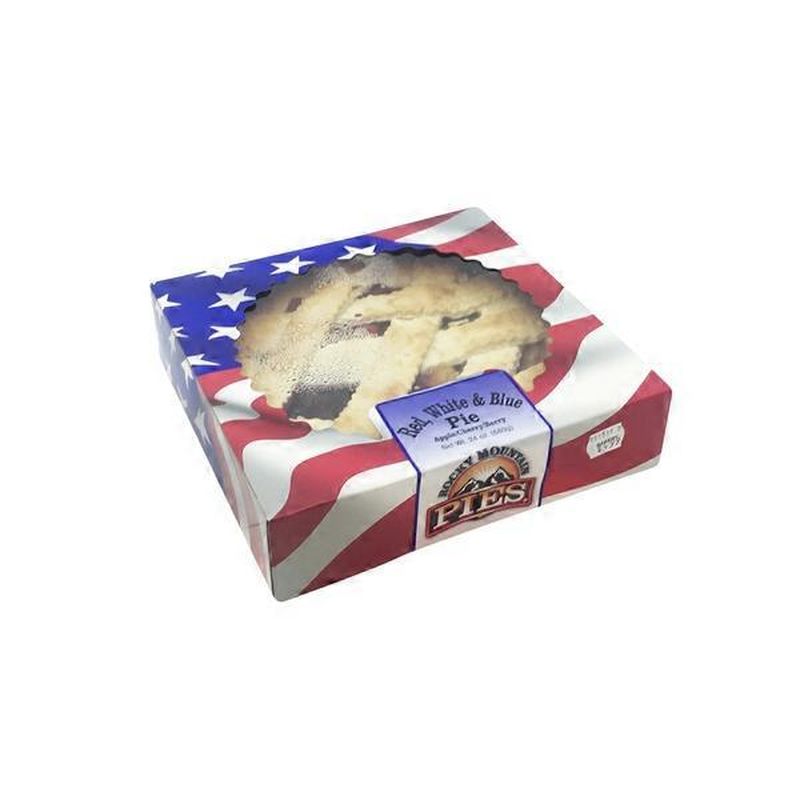 Rocky Mountain Pies Red, White & Blue Apple/Cherry/Berry Pie (24 oz ...