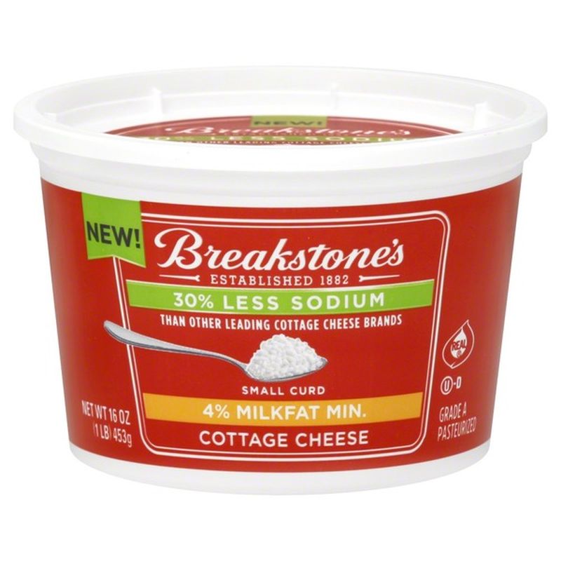 Breakstones Cottage Cheese, 4% Milkfat Min., Small Curd (16 oz) - Instacart