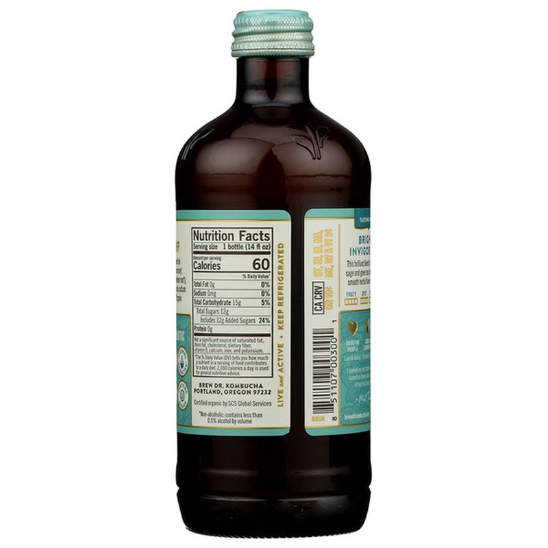 Brew Dr. Kombucha Clear Mind, Organic Kombucha with Rosemary, Mint and ... Brew Dr. Kombucha Clear Mind, Organic Kombucha with Rosemary, Mint and ...