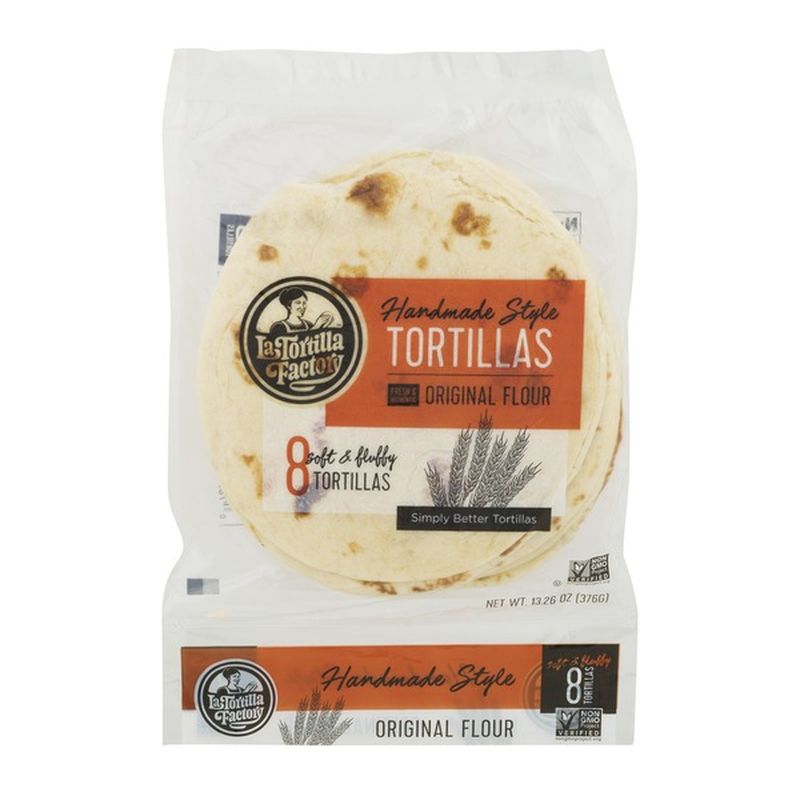 La Tortilla Factory Original Flour Handmade Style Tortillas (8 ct ...