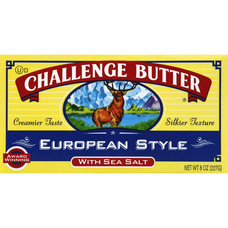 Challenge Butter, with Sea Salt, European Style (8 oz) - Instacart