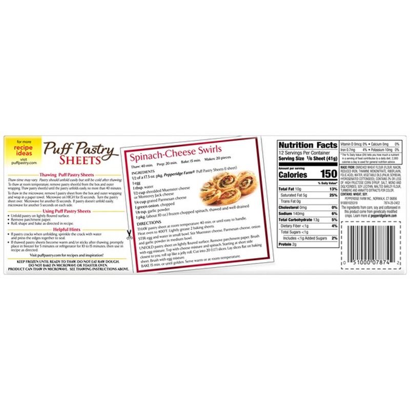 Pepperidge Farm® Puff Pastry Frozen Sheets Pastry Dough
