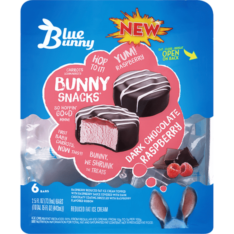 Blue Bunny Dark Chocolate Raspberry (2.5 fl oz) - Instacart