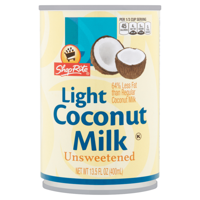ShopRite Unsweetened Light Coconut Milk (13.5 fl oz) - Instacart