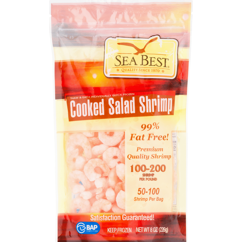 Sea Best Salad Shrimp, Cooked (8 oz) - Instacart