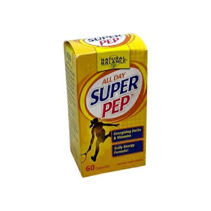 Natural Balance Super Pep All Day Herbal Energy Supplement Capsules ...