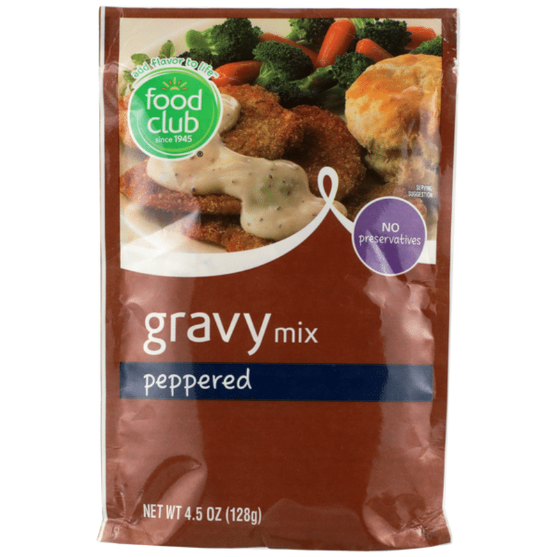 Food Club Peppered Gravy Mix (4.5 oz) - Instacart