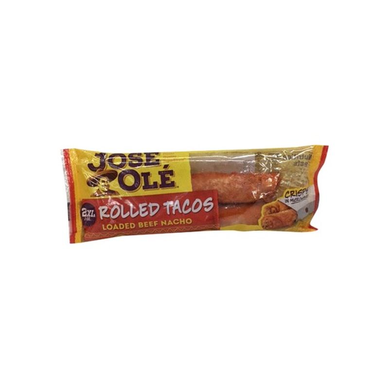 Jose Ole Rolled Tacos Dos Tacos Loaded Beef Nacho 2 Each Instacart
