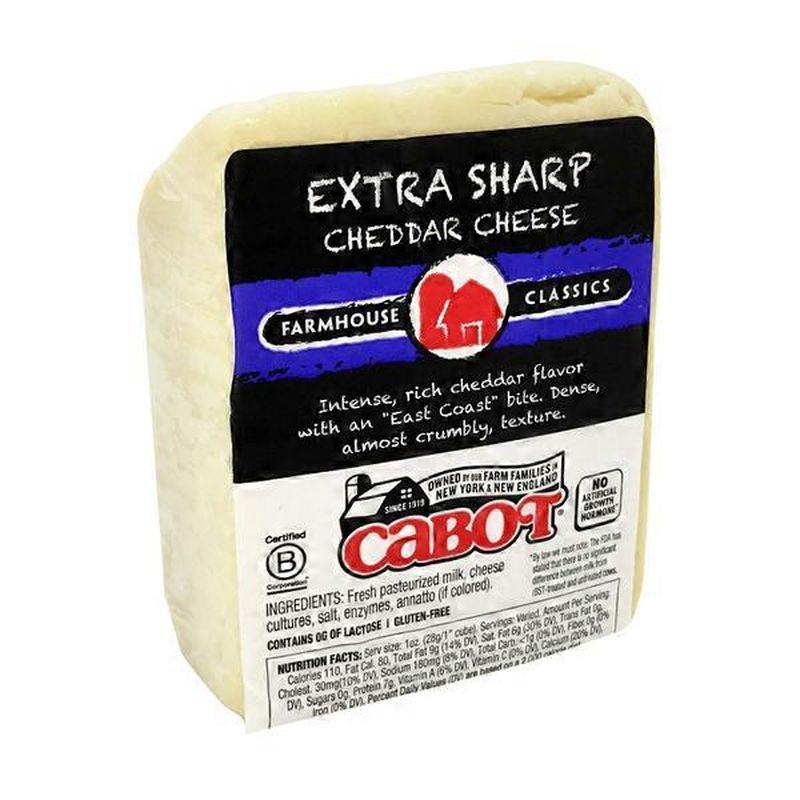 Cabot Extra Sharp Cheddar (0.27 lb) - Instacart