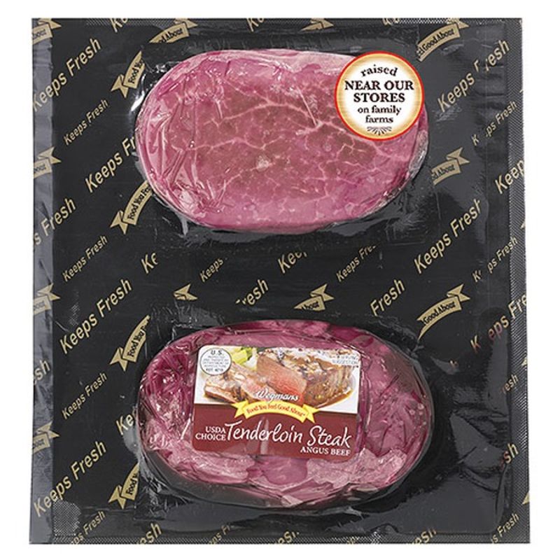 Wegmans Food You Feel Good About Angus Beef Tenderloin Steaks (1 lb ...