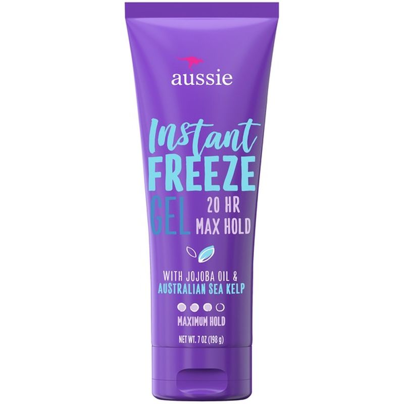Aussie 20-Hour Hold Hair Gel - Instant Freeze Hair Gel (7 oz) - Instacart