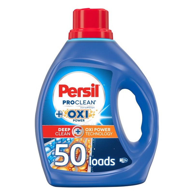 Persil ProClean Liquid Laundry Detergent, Deep Clean Plus OXI Power ...