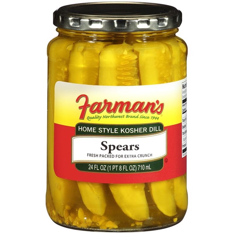 Farman's Kosher Dill Home Style Spears Pickles (24 fl oz) Delivery or ...