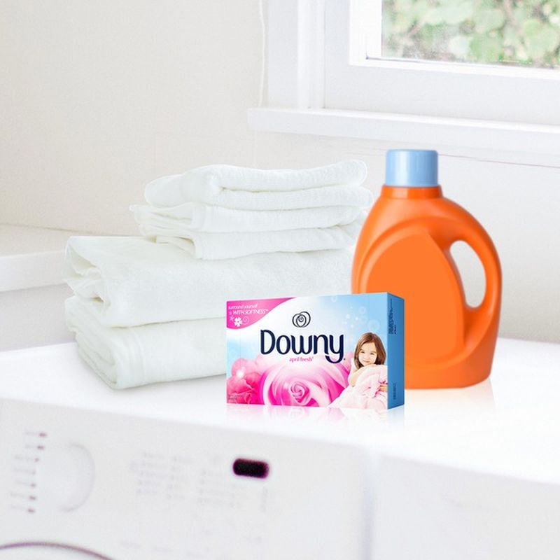 Downy April Fresh Fabric Softener Dryer Sheets (34 ct) - Instacart