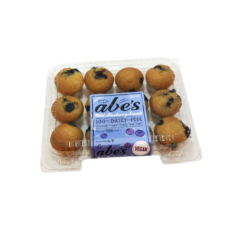 Abe's Muffins, Mini, Wild Blueberry Smash, 12 Pack (12 ct) Delivery or ...