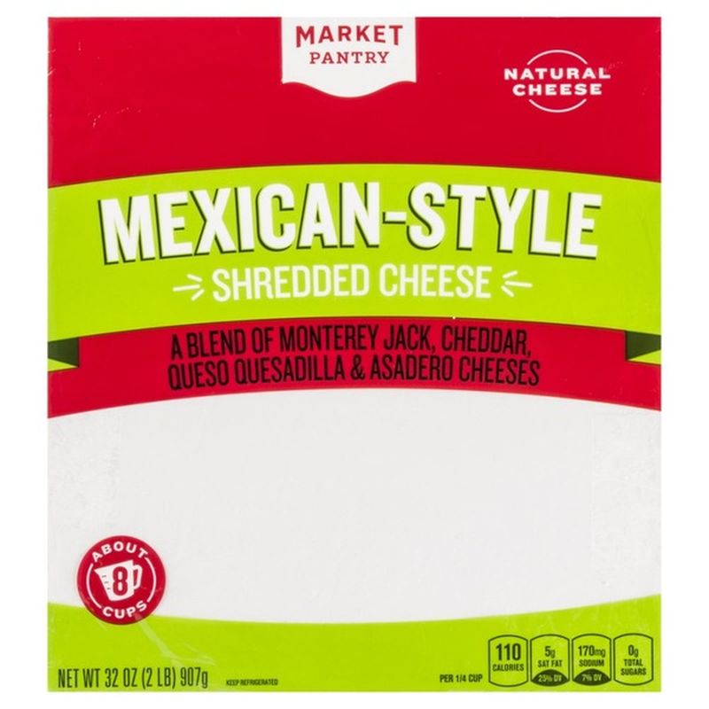 Market Pantry Cheese, Shredded, Mexican-Style (32 oz) - Instacart
