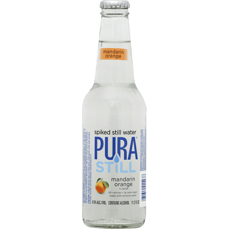 Pura Still Still Water, Spiked, Mandarin Orange (11.2 fl oz) - Instacart