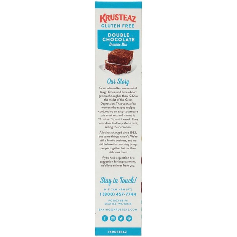 Krusteaz Gluten Free Double Chocolate Brownie Mix (20 oz) - Instacart