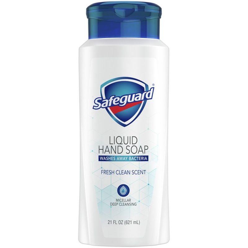 Safeguard Liquid Hand Soap, Micellar Deep Cleansing, Fresh Clean Scent ...