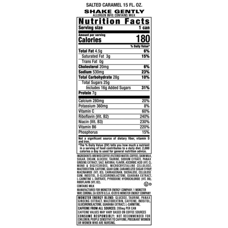 Monster Energy Java Monster Salted Caramel (15 oz) Delivery or Pickup ...