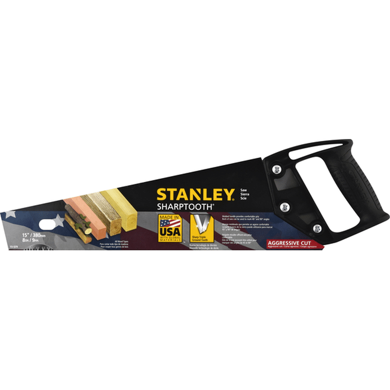 Stanley Saw, Aggressive Cut, 15 Inch (1 each) - Instacart