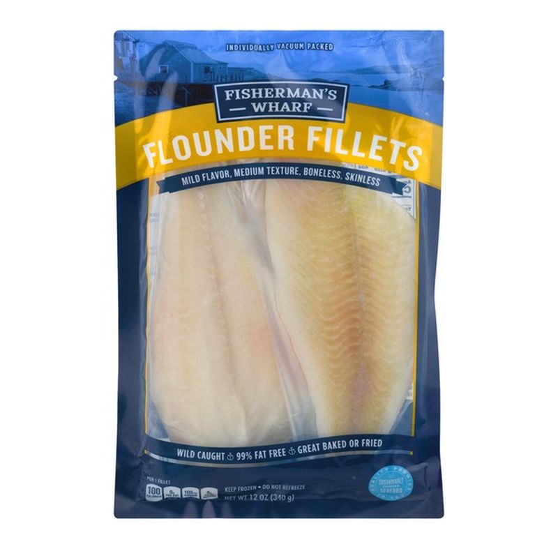 Fisherman's Wharf Fillets Flounder (12 oz) - Instacart