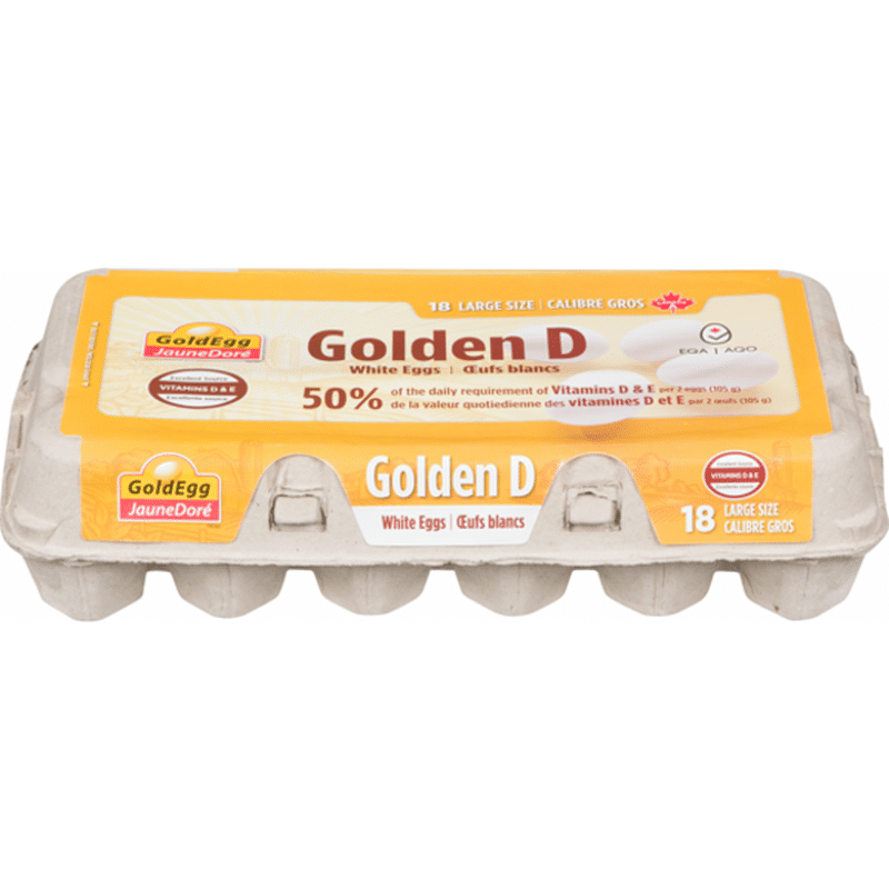 GoldEgg Large Golden D White Eggs (each) - Instacart