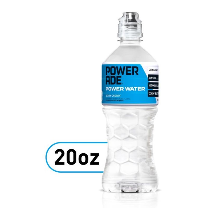 Powerade Power Water, Berry Cherry, Zero Sugar Zero Calorie Ion4 ...
