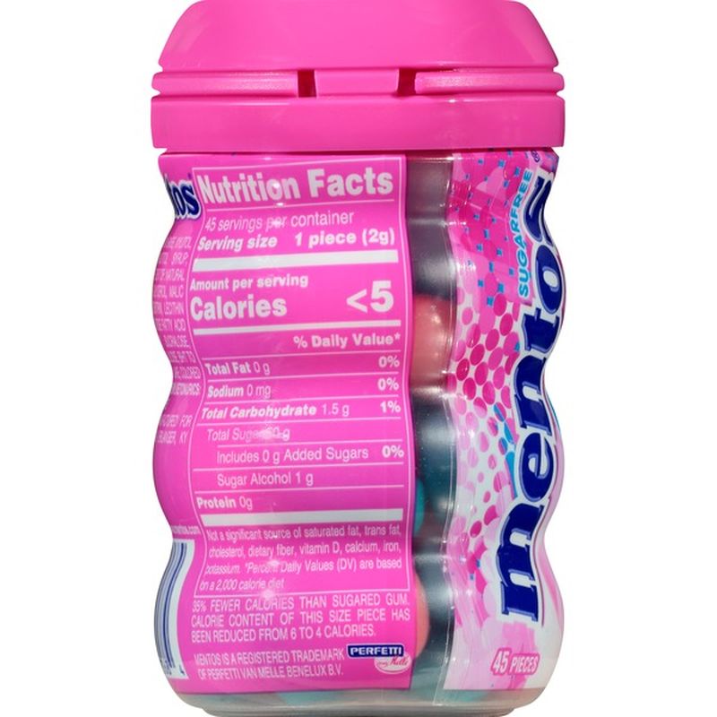 Mentos Gum, Sugarfree, Bubble Fresh Cotton Candy (45 ct) - Instacart