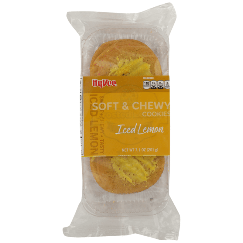 Hy-Vee Iced Lemon Soft & Chewy Cookies (7.1 oz) - Instacart