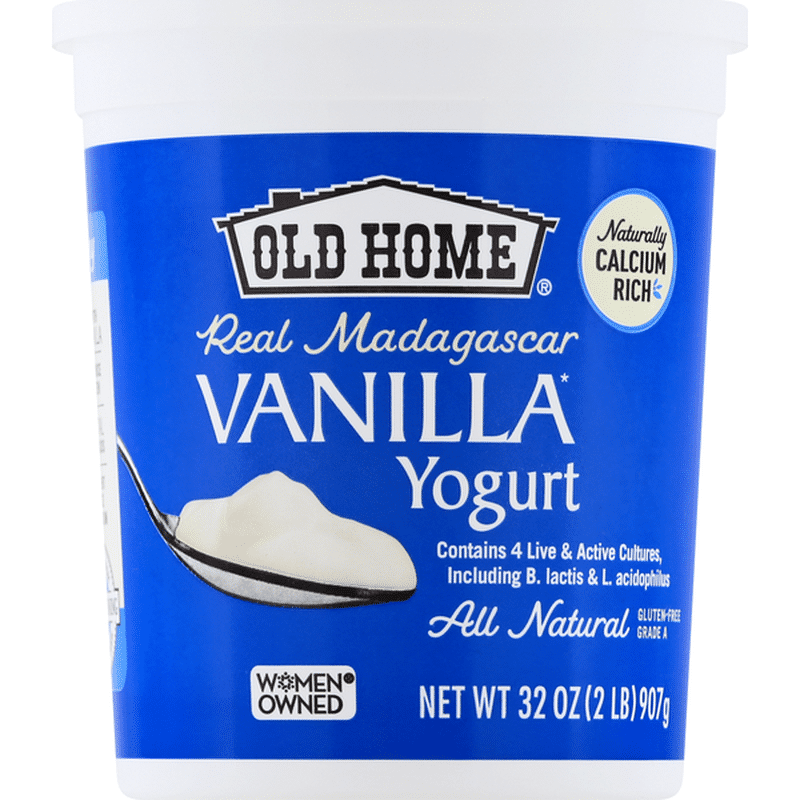 Old Home Yogurt, All Natural, Vanilla (32 oz) - Instacart
