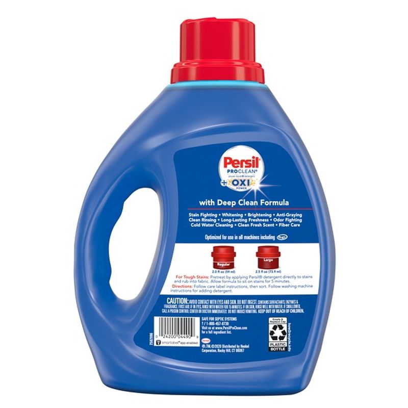 Persil ProClean Liquid Laundry Detergent, Deep Clean Plus OXI Power ...
