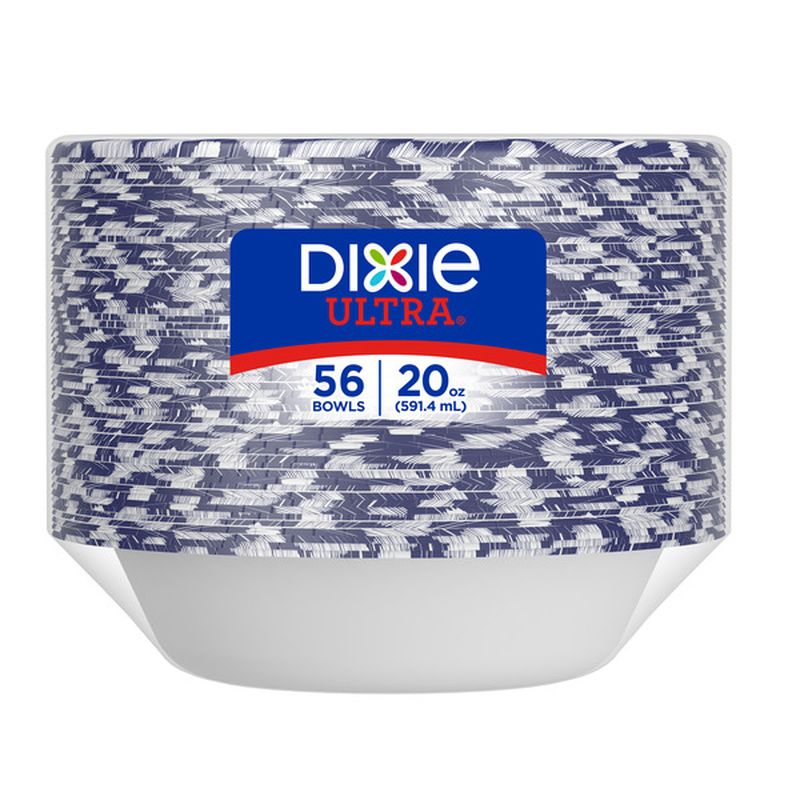 Dixie Ultra Paper Bowls, 20oz Disposable Bowls (Designs May Vary) (56 ...