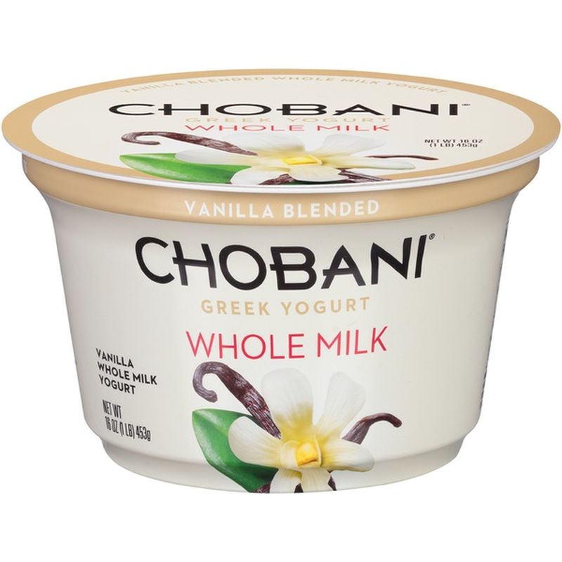Chobani Vanilla Blended Whole Milk Greek Yogurt (16 oz) - Instacart Chobani Vanilla Blended Whole Milk Greek Yogurt (16 oz) - Instacart