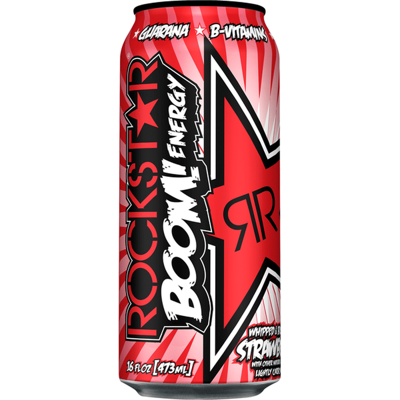 Rockstar Energy Drink, Whipped Strawberry (16 fl oz) - Instacart