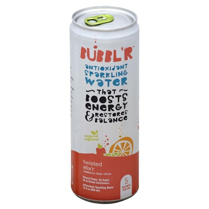 Bubbl'r Twisted Elix'r Antioxidant Sparkling Water (355 ml) - Instacart