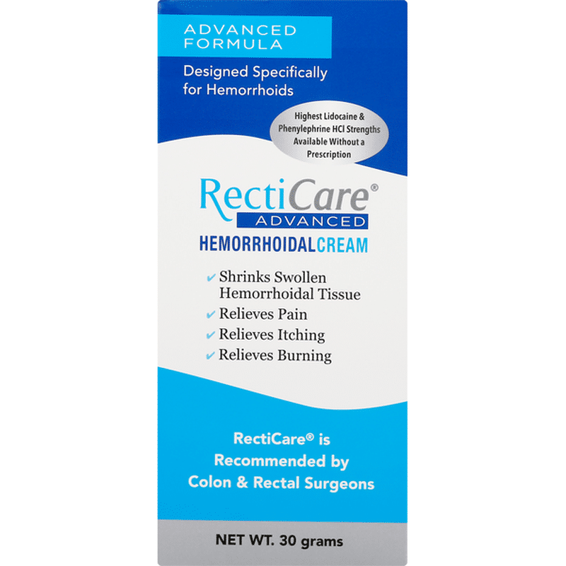 RectiCare Hemorrhoidal Cream, Advanced (30 g) - Instacart