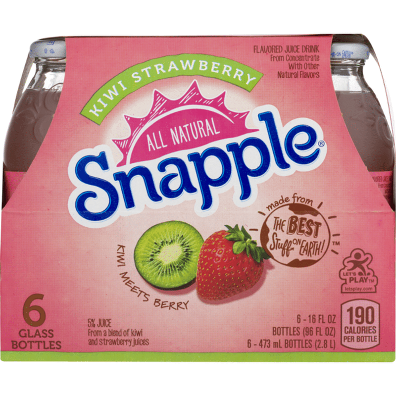 Snapple Kiwi Strawberry Juice Drink (16 fl oz) - Instacart