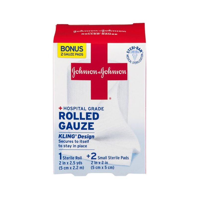 Johnson & Johnson Kling Design Rolled Gauze (1 ct) - Instacart