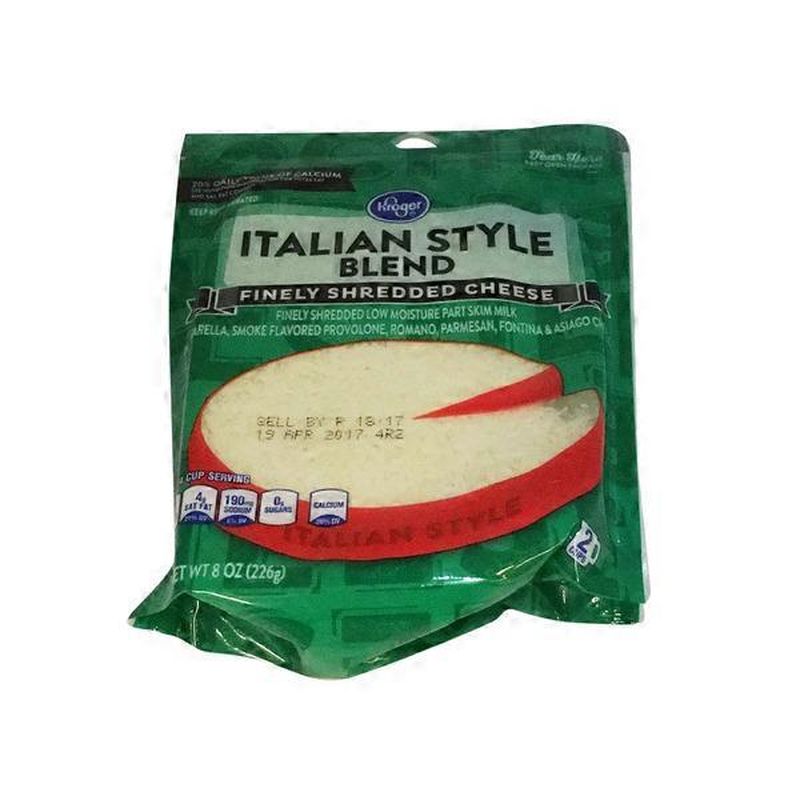 Kroger Italian Blend All Natural Cheese (8 oz) - Instacart