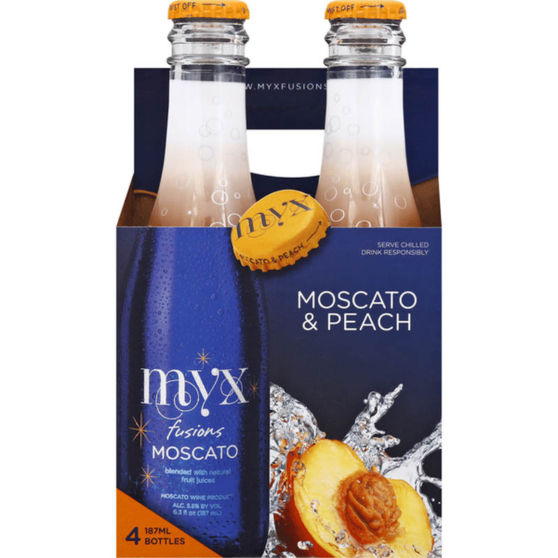 MYX Fusions Moscato, Peach (187 ml) - Instacart